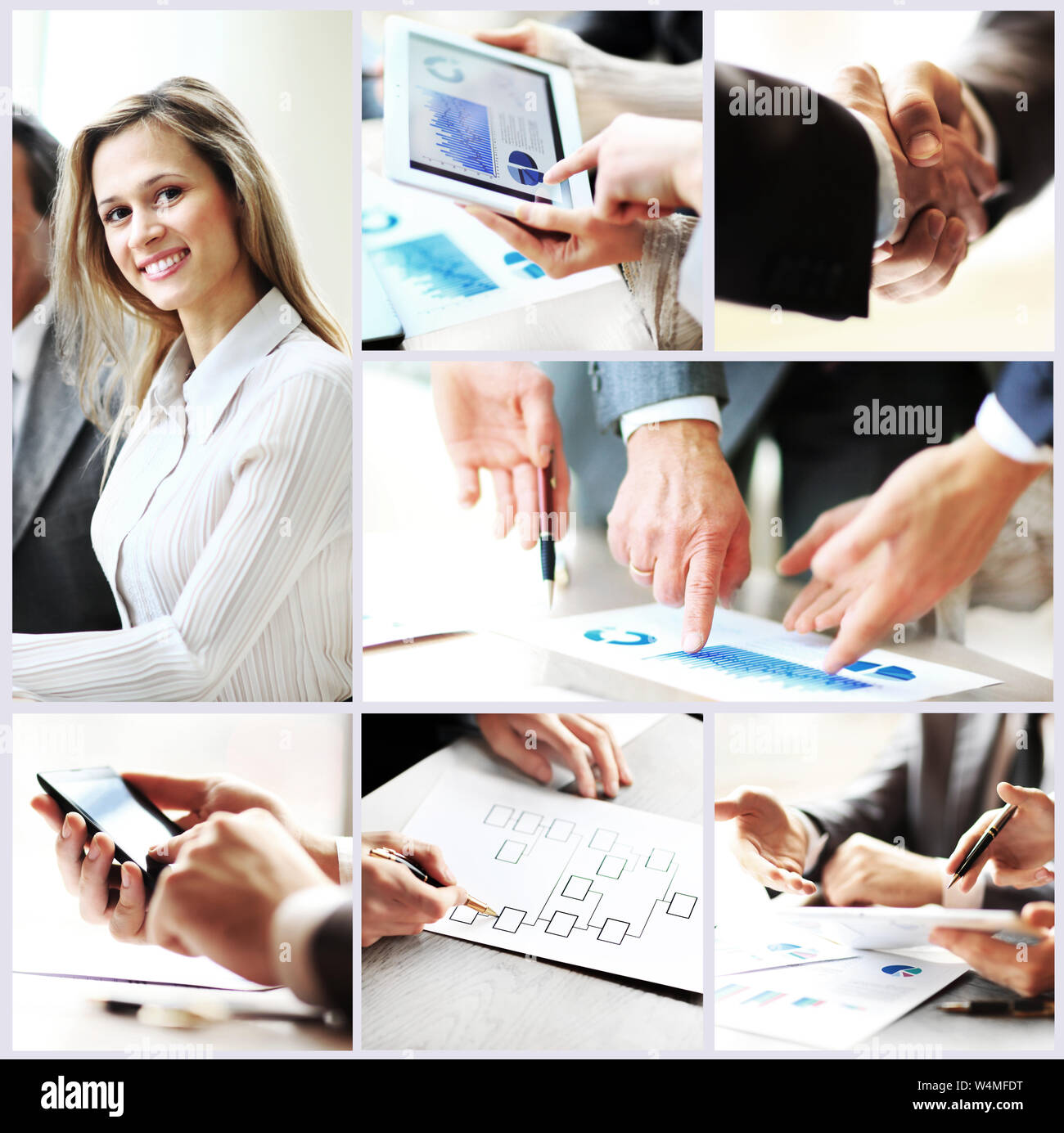 Collage business people working together hi-res stock photography and ...