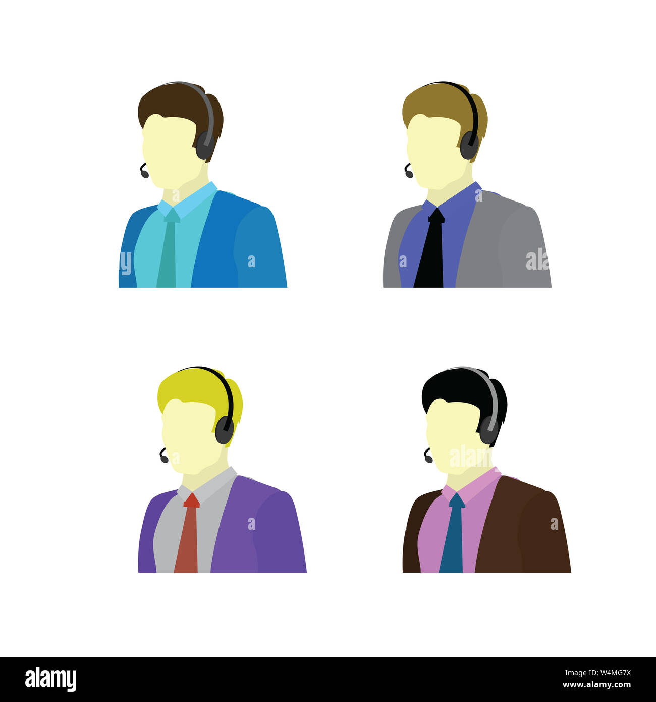 Call center agent avatar hi-res stock photography and images - Alamy