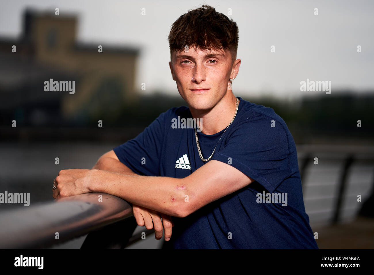 Alex Decunha, skateboarder during the one year to go until Tokyo 2020 ...