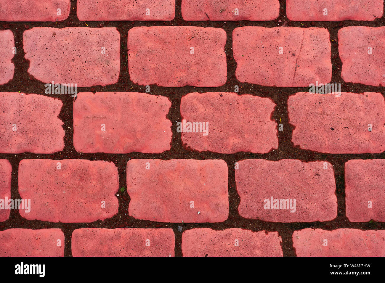 Old cobblestone background with grass. The view from the top Stock ...