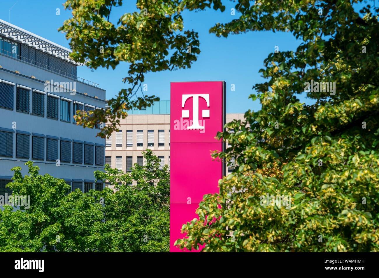 Germany: Global headquarters of Deutsche Telekom AG in Bonn.Photo from ...
