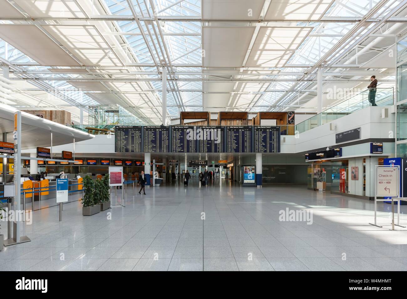 Munich, Germany – February 14, 2019: Lufthansa Terminal 2 of Munich ...
