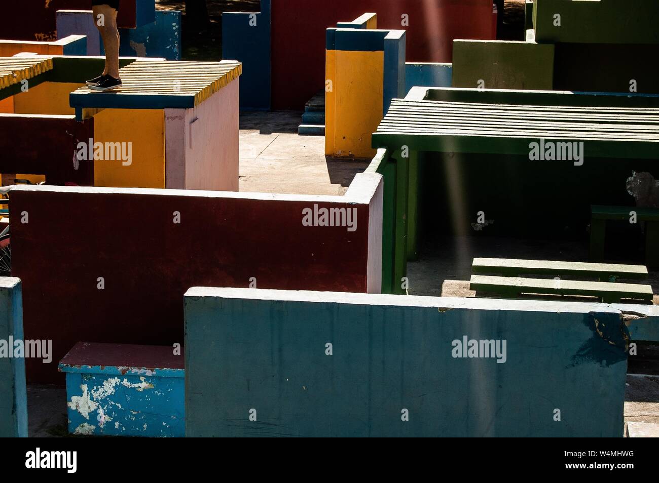 Dining tables standing on terrace hi-res stock photography and images ...