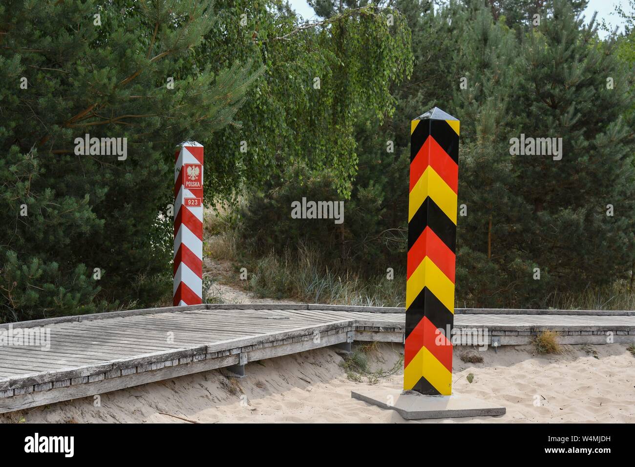 German-polish border , Swinemuende/ Swinoujscie , Aug. 4, 2018 | usage ...