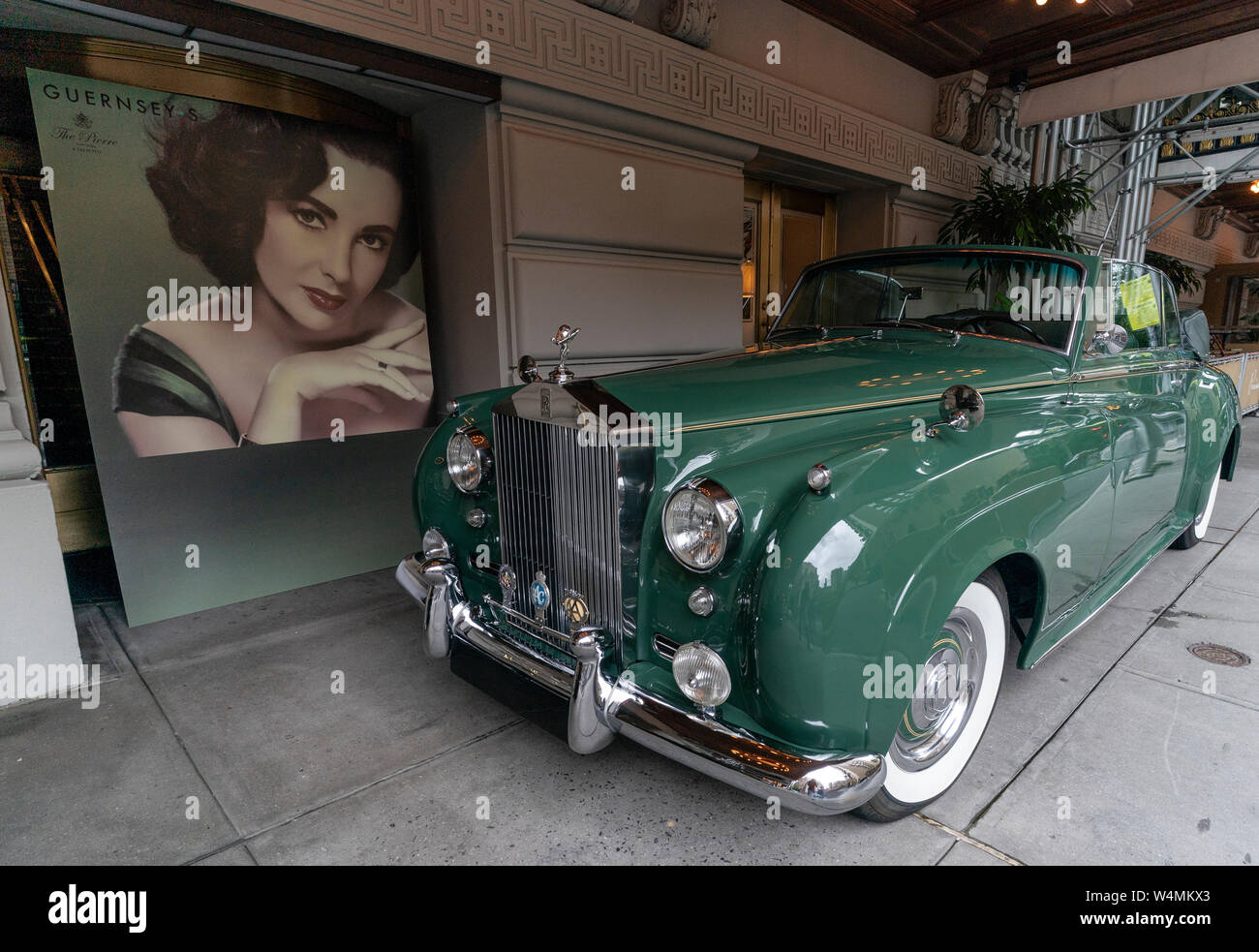 New York, NY - July 23, 2019: Elizabet Taylor's 1960 Rolls Royce Silver ...
