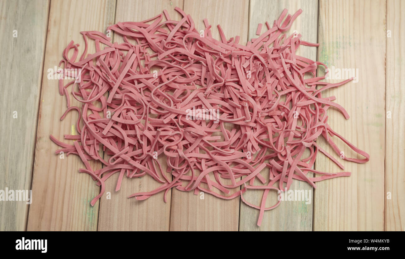 Instant chinese noodles on red background hi-res stock photography and ...