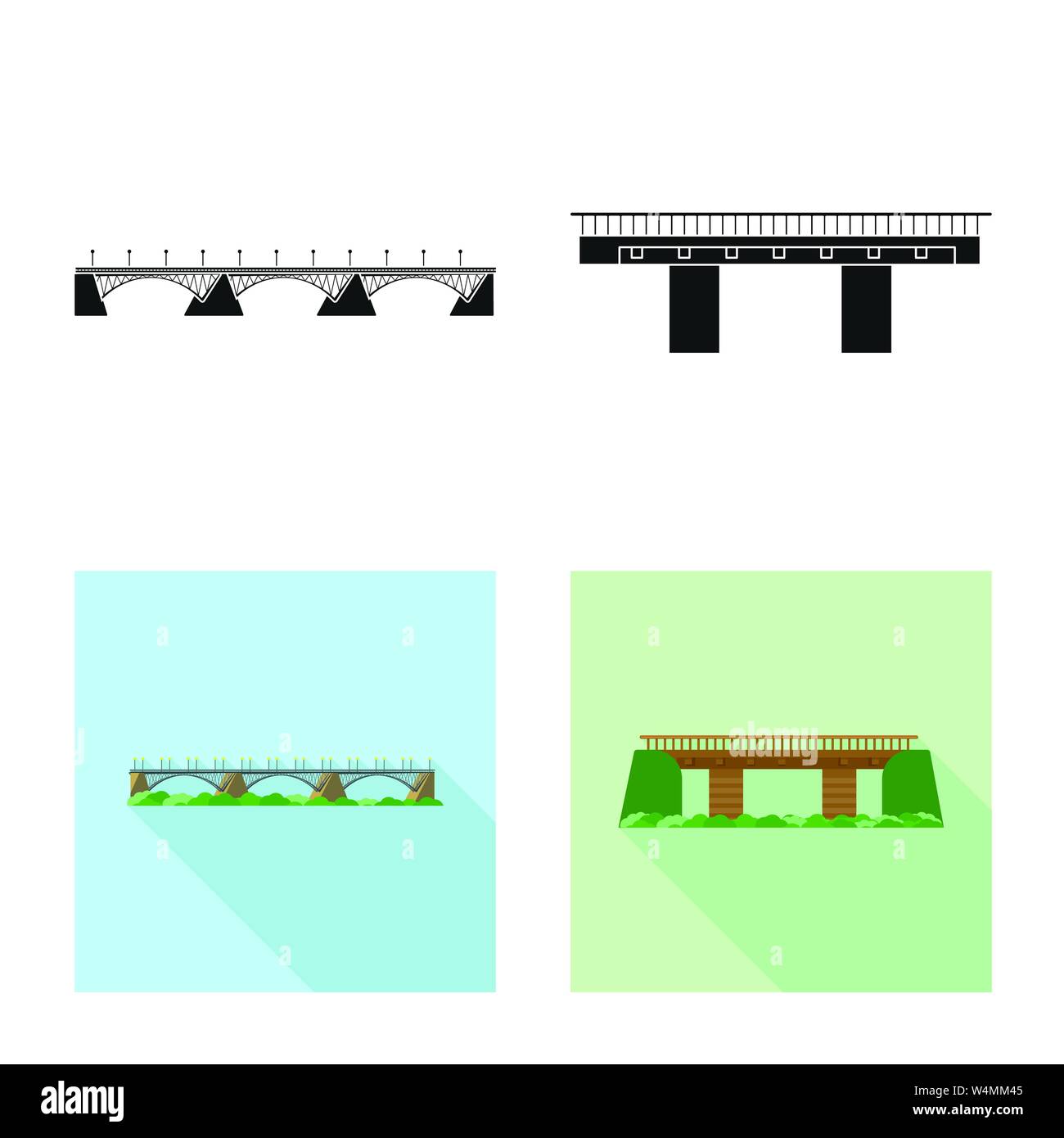 Vector design of connection and design icon. Set of connection and side ...