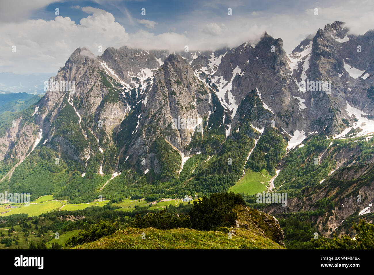 Early summer mountain landscape in Tirol, Austria Stock Photo - Alamy