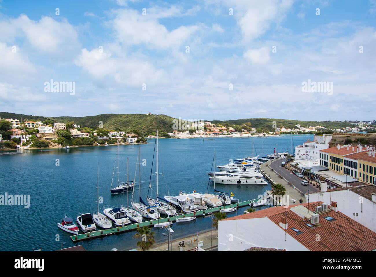 Mahon Harbour view photographed from above Stock Photo - Alamy