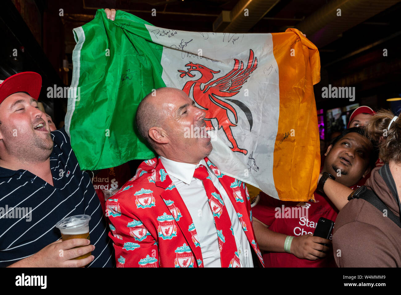 New York, NY - July 23, 2019: Fans attend Liverpool FC Fan Event at ...