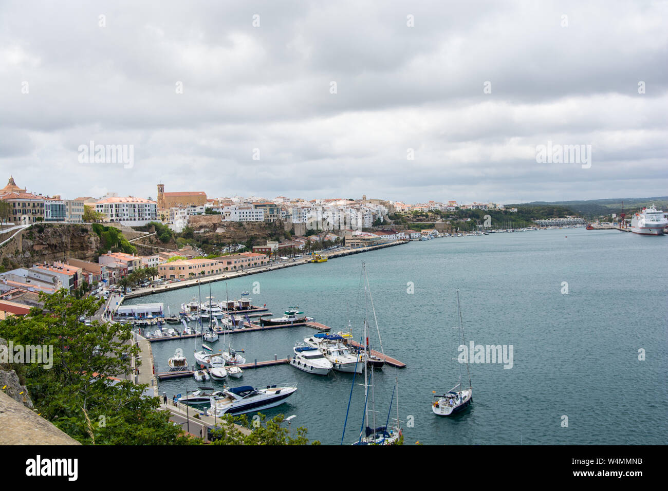 Mahon Harbour view photographed from above Stock Photo - Alamy