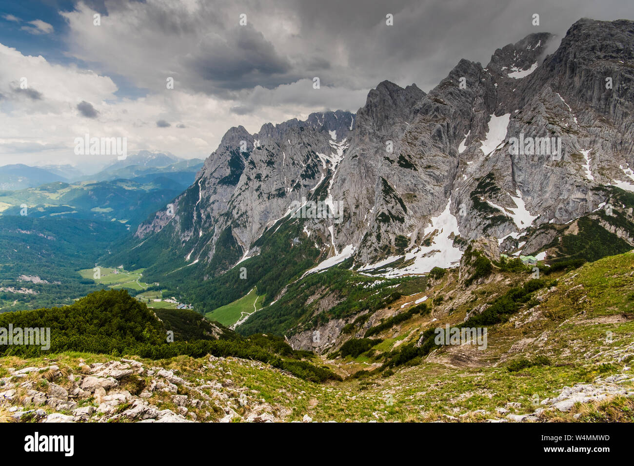 Early summer mountain landscape in Tirol, Austria Stock Photo - Alamy