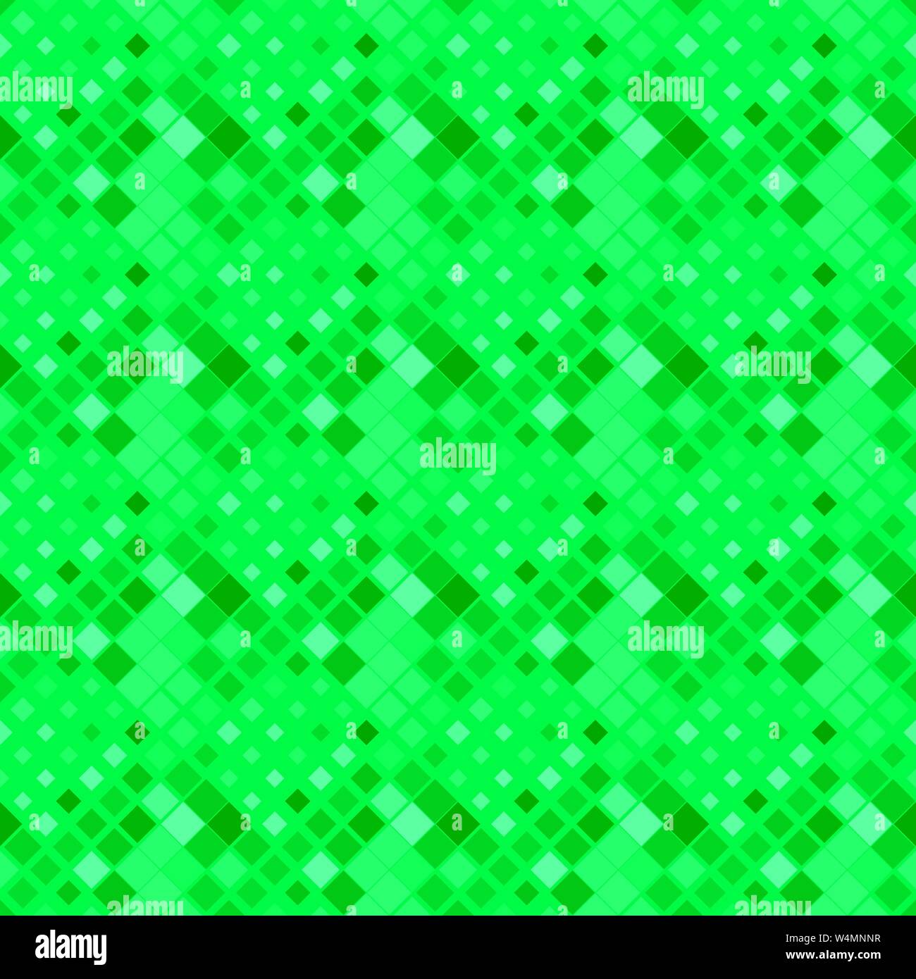 Geometrical square pattern background design - abstract green vector ...