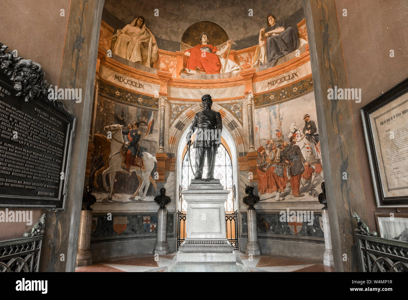 San Martino della Battaglia, Italy. Inside the monumental tower ...