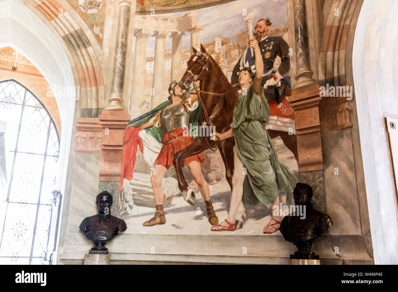 San Martino della Battaglia, Italy. Inside the monumental tower ...
