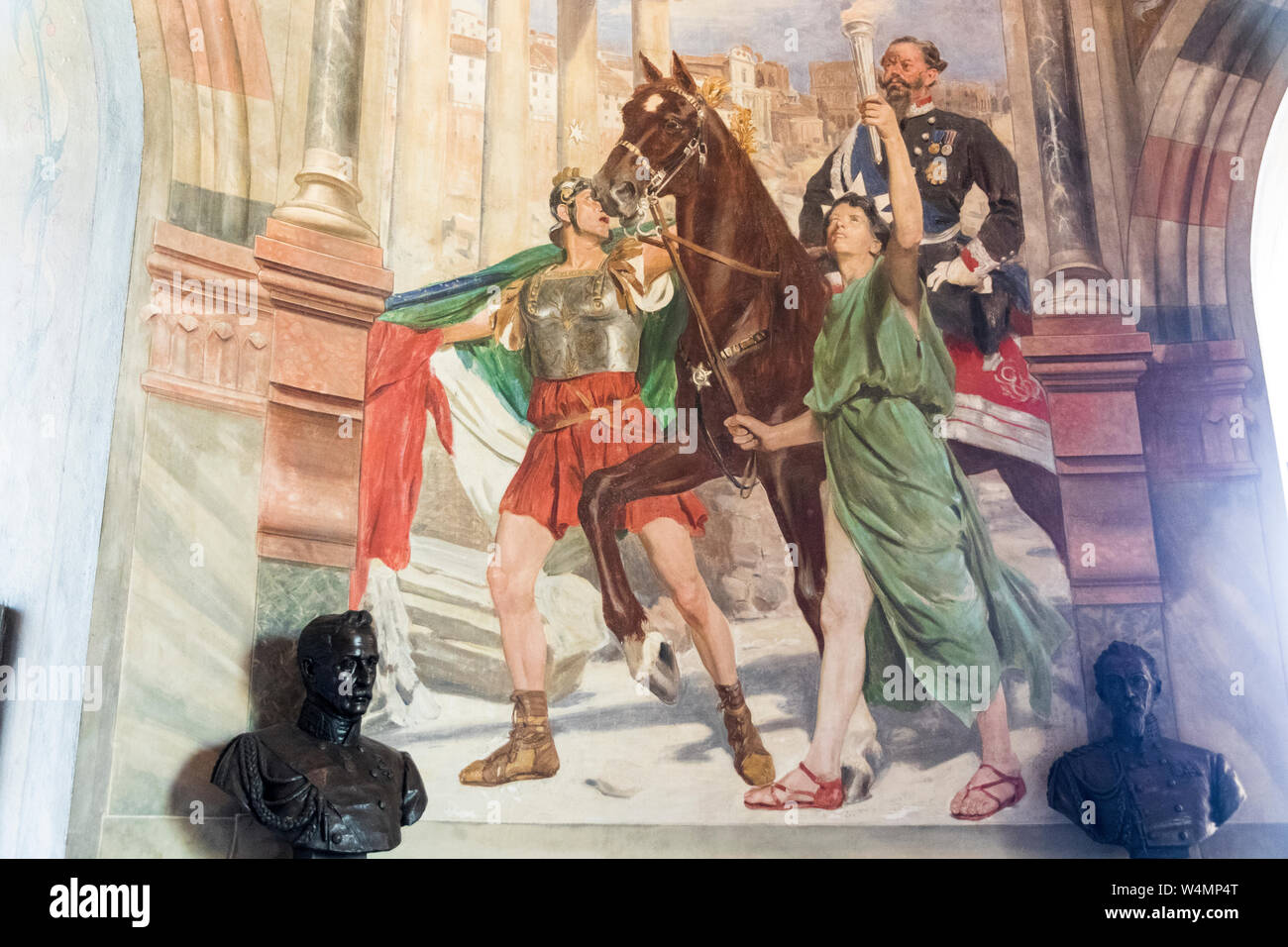 San Martino della Battaglia, Italy. Inside the monumental tower ...