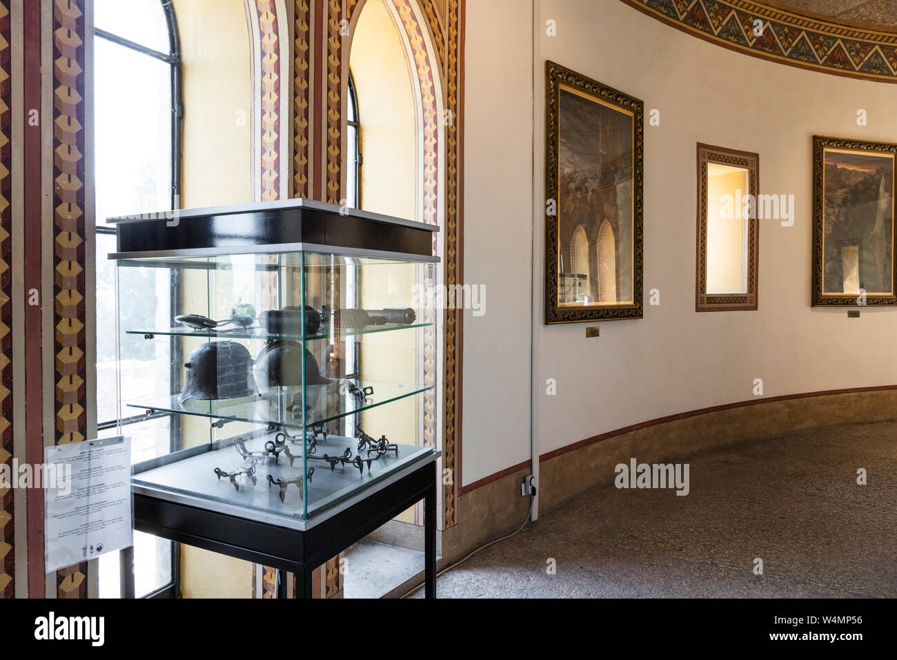 San Martino della Battaglia, Italy. Inside the monumental tower ...