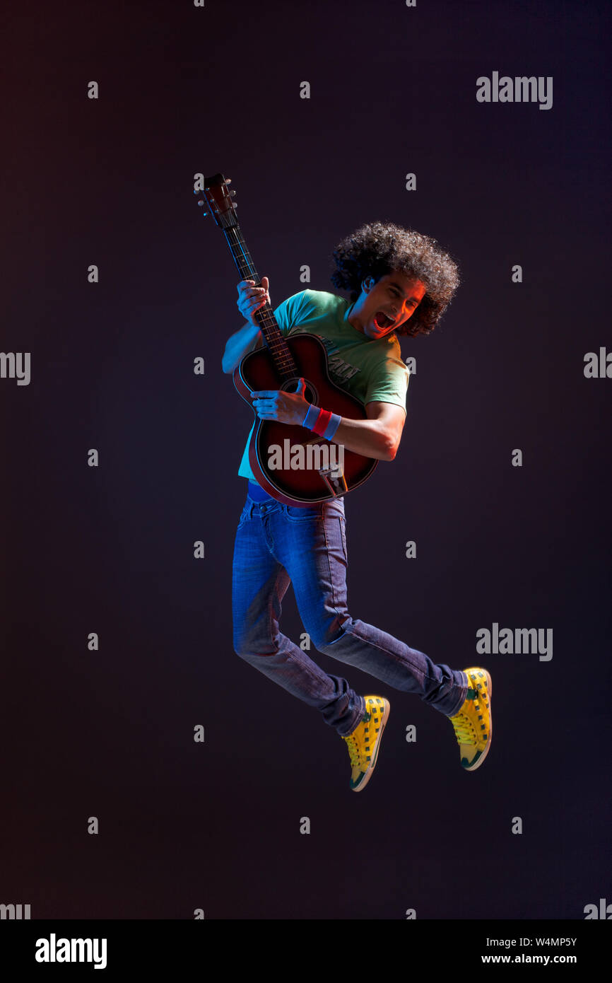 Indian man jumping hi-res stock photography and images - Alamy