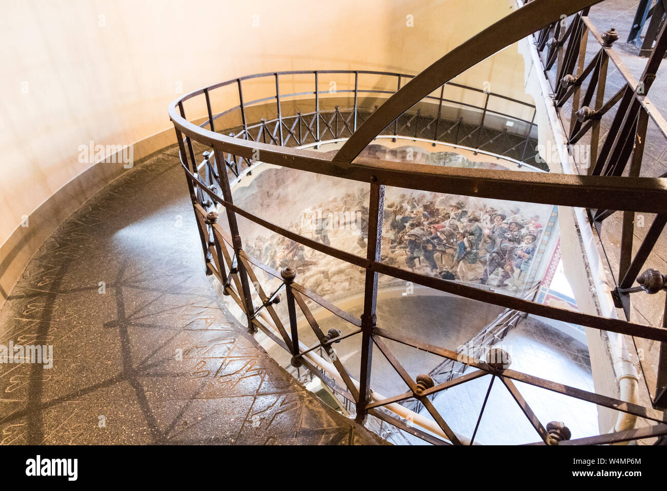 San Martino della Battaglia, Italy. Inside the monumental tower ...