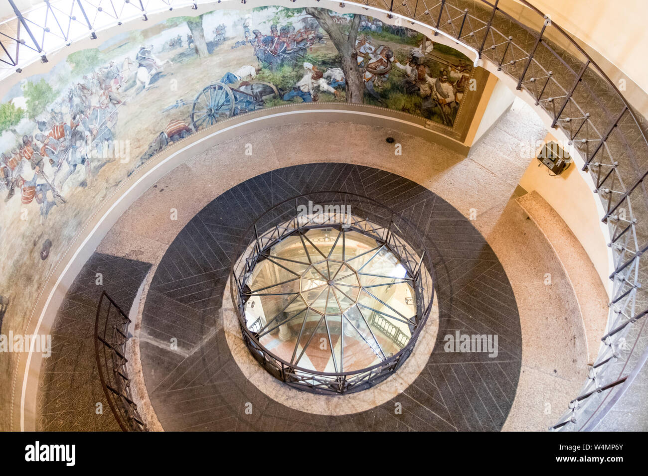 San Martino della Battaglia, Italy. Inside the monumental tower ...