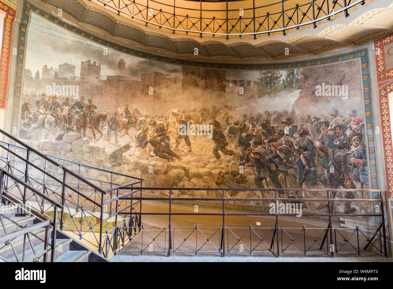 San Martino della Battaglia, Italy. Inside the monumental tower ...