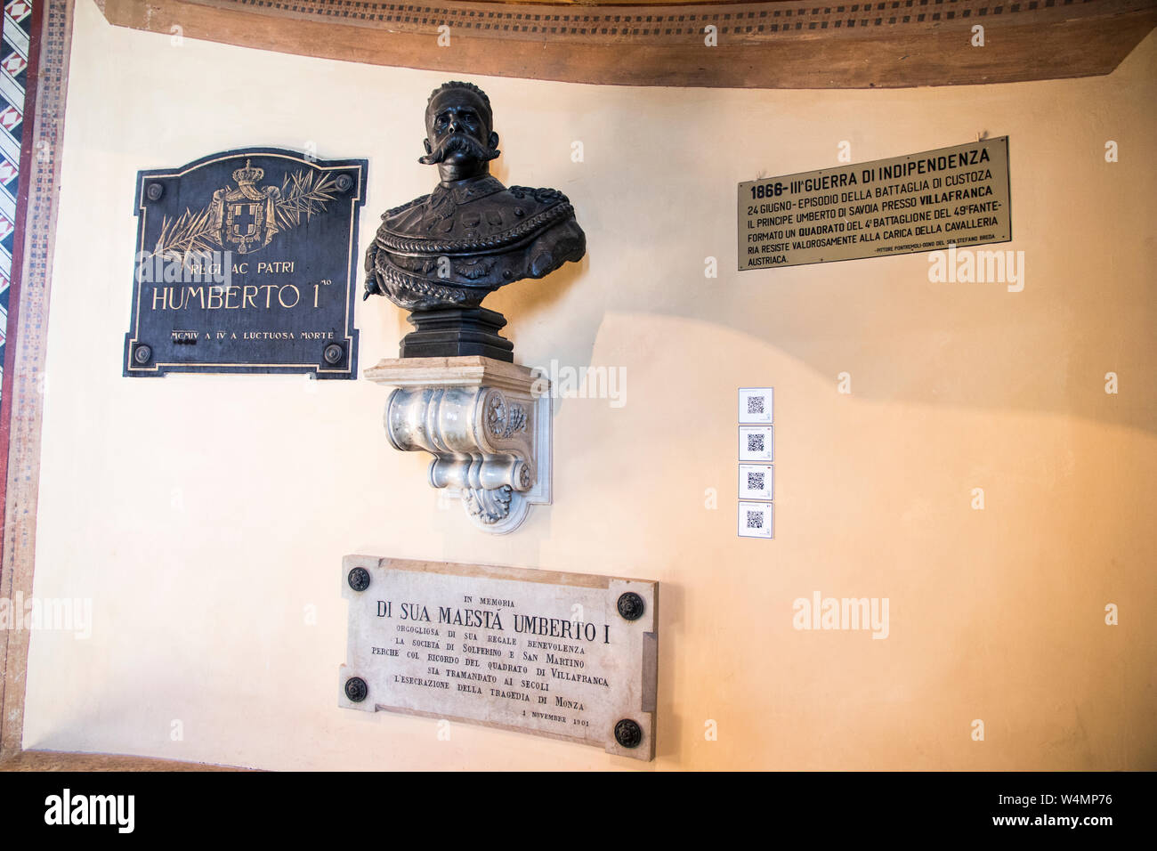 San Martino della Battaglia, Italy. Inside the monumental tower ...