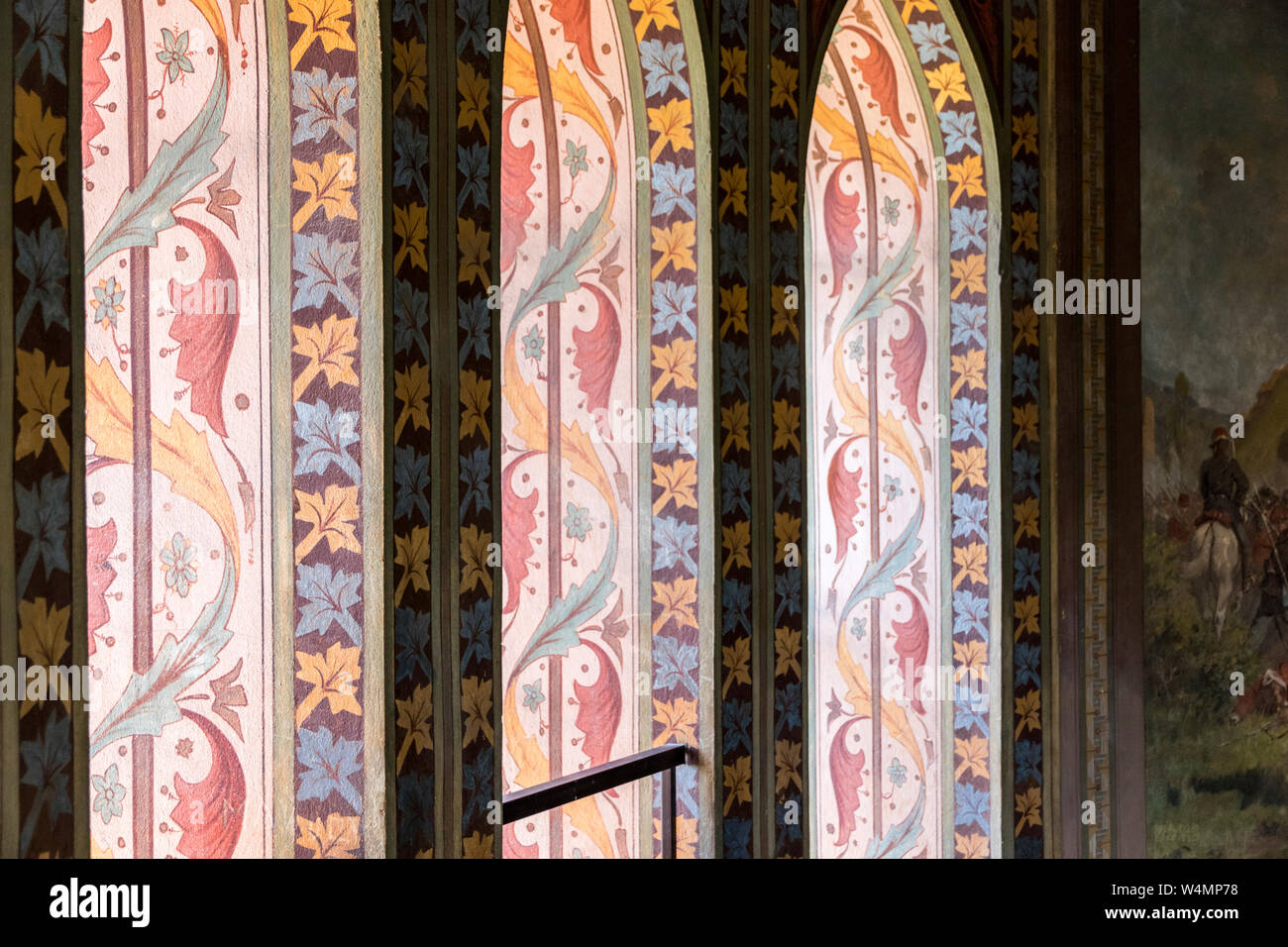 San Martino della Battaglia, Italy. Inside the monumental tower ...