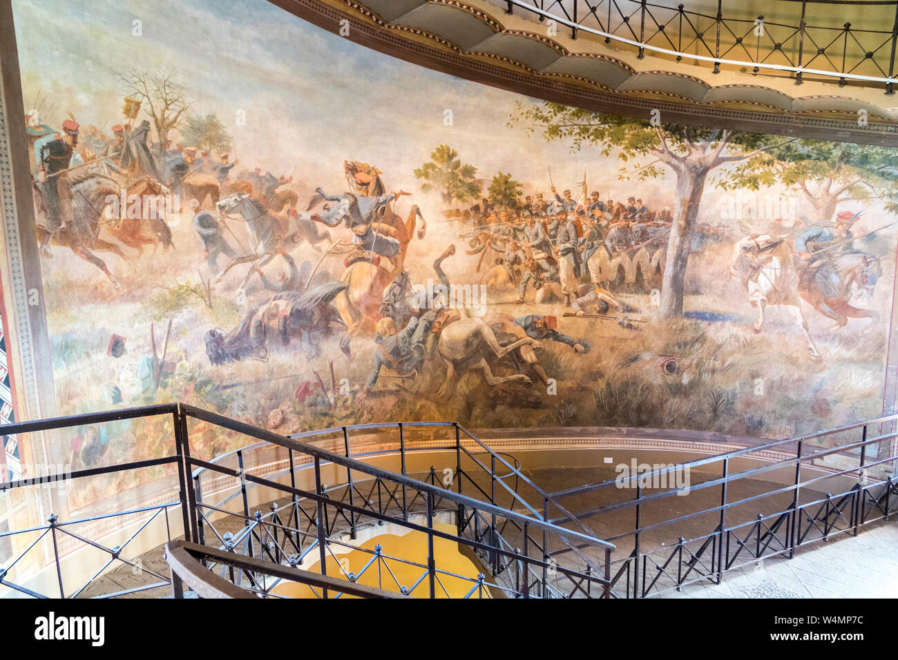 San Martino della Battaglia, Italy. Inside the monumental tower ...