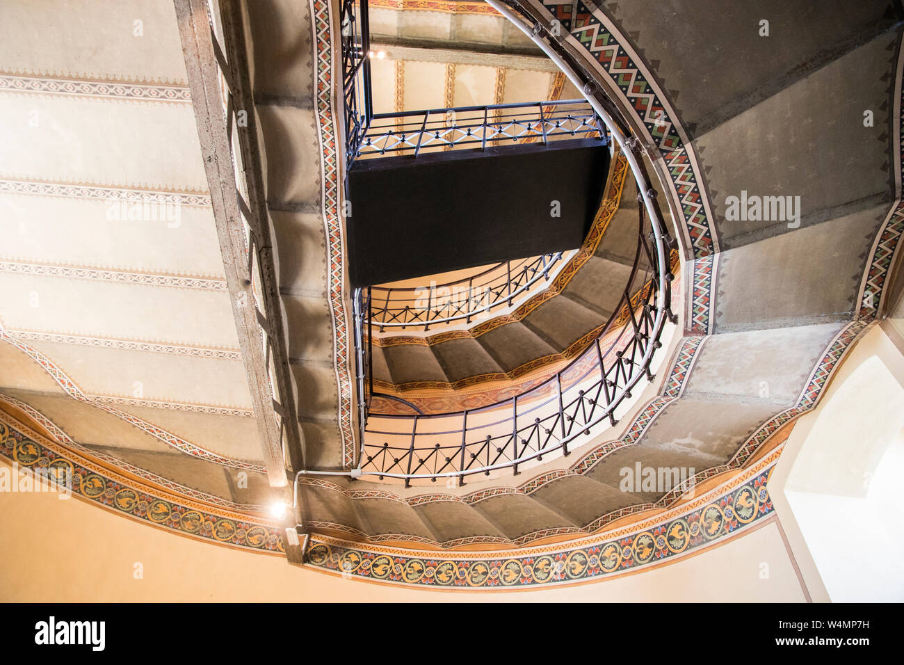 San Martino della Battaglia, Italy. Inside the monumental tower ...