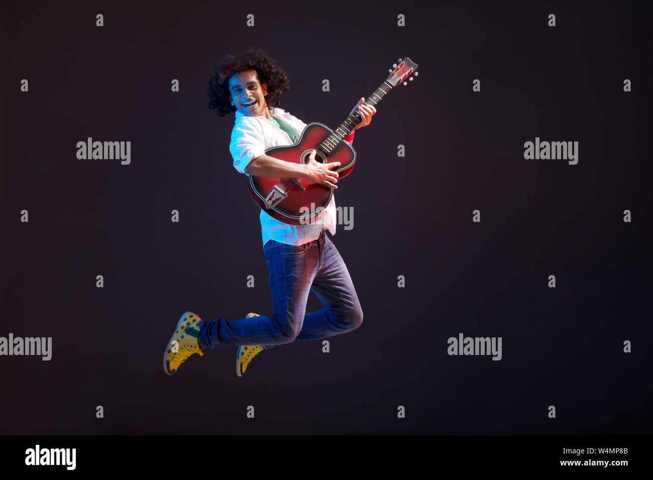 Indian man jumping hi-res stock photography and images - Alamy