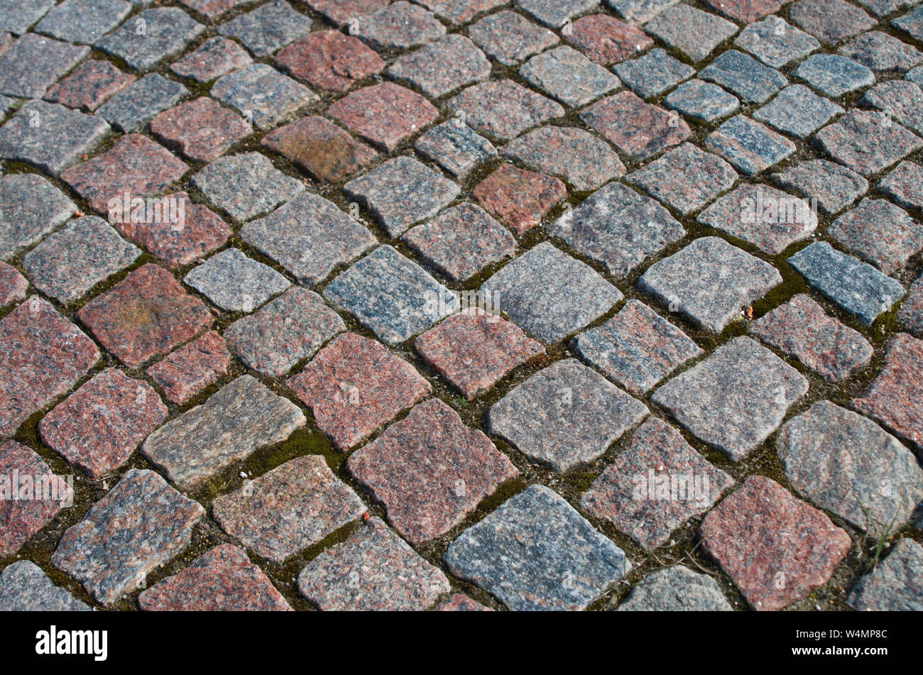 Stone pavement, cubes, traditional road and pavement surface Stock ...