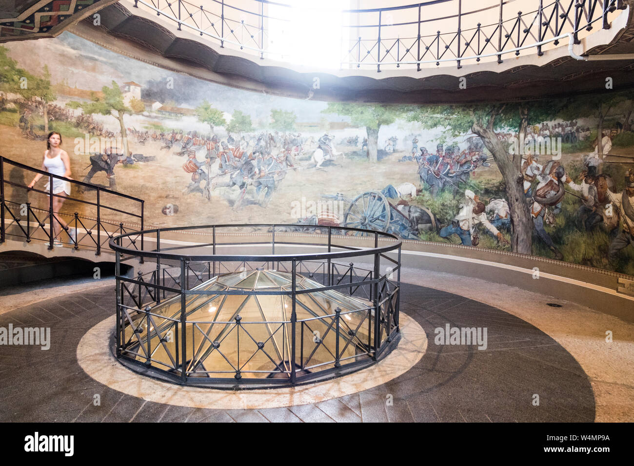 San Martino della Battaglia, Italy. Inside the monumental tower ...