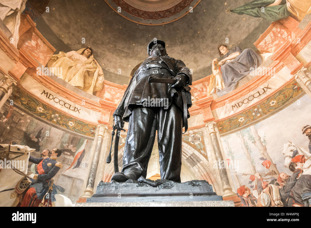 San Martino della Battaglia, Italy. Inside the monumental tower ...