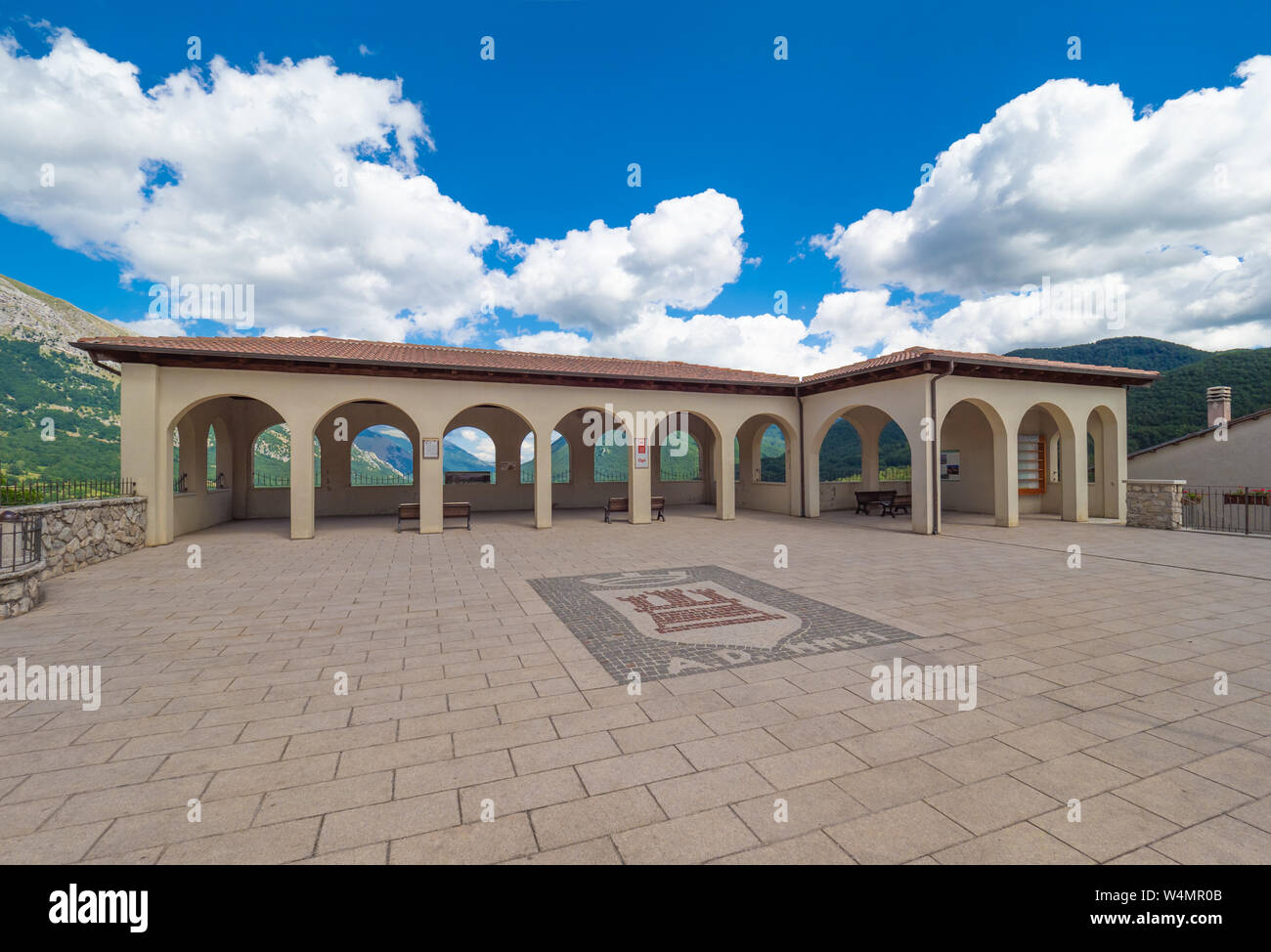 Opi, Italy - The little and suggestive stone town on the hill, in the ...