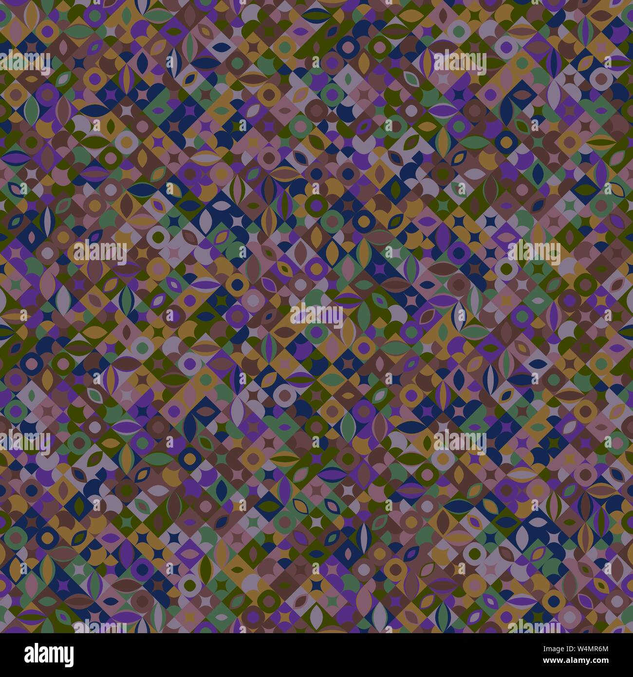 Colorful diagonal mosaic pattern background - abstract vector ...