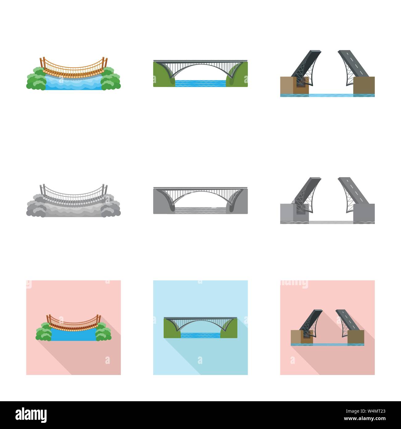 Vector design of connection and design sign. Collection of connection ...