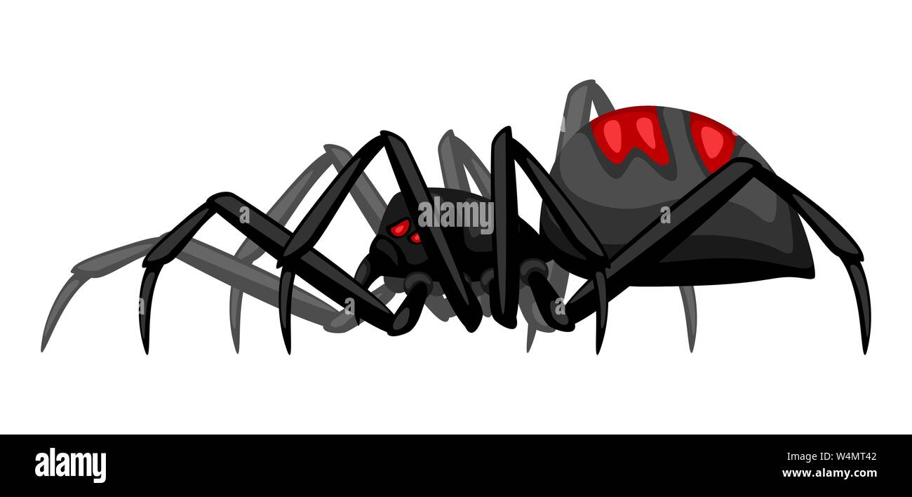 Black widow spider icon Stock Vector Image & Art - Alamy