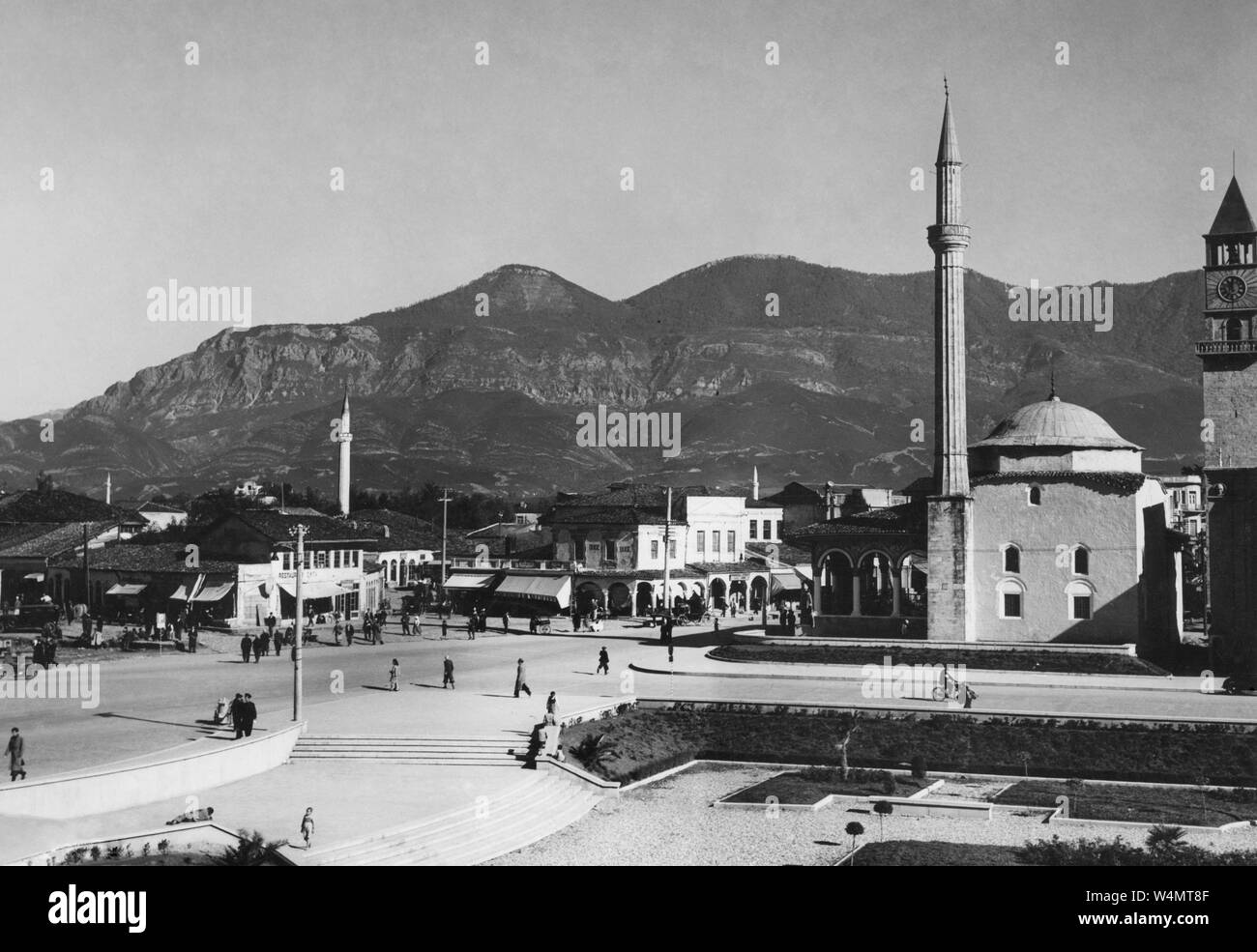 The ethem bey mosque Black and White Stock Photos & Images - Alamy