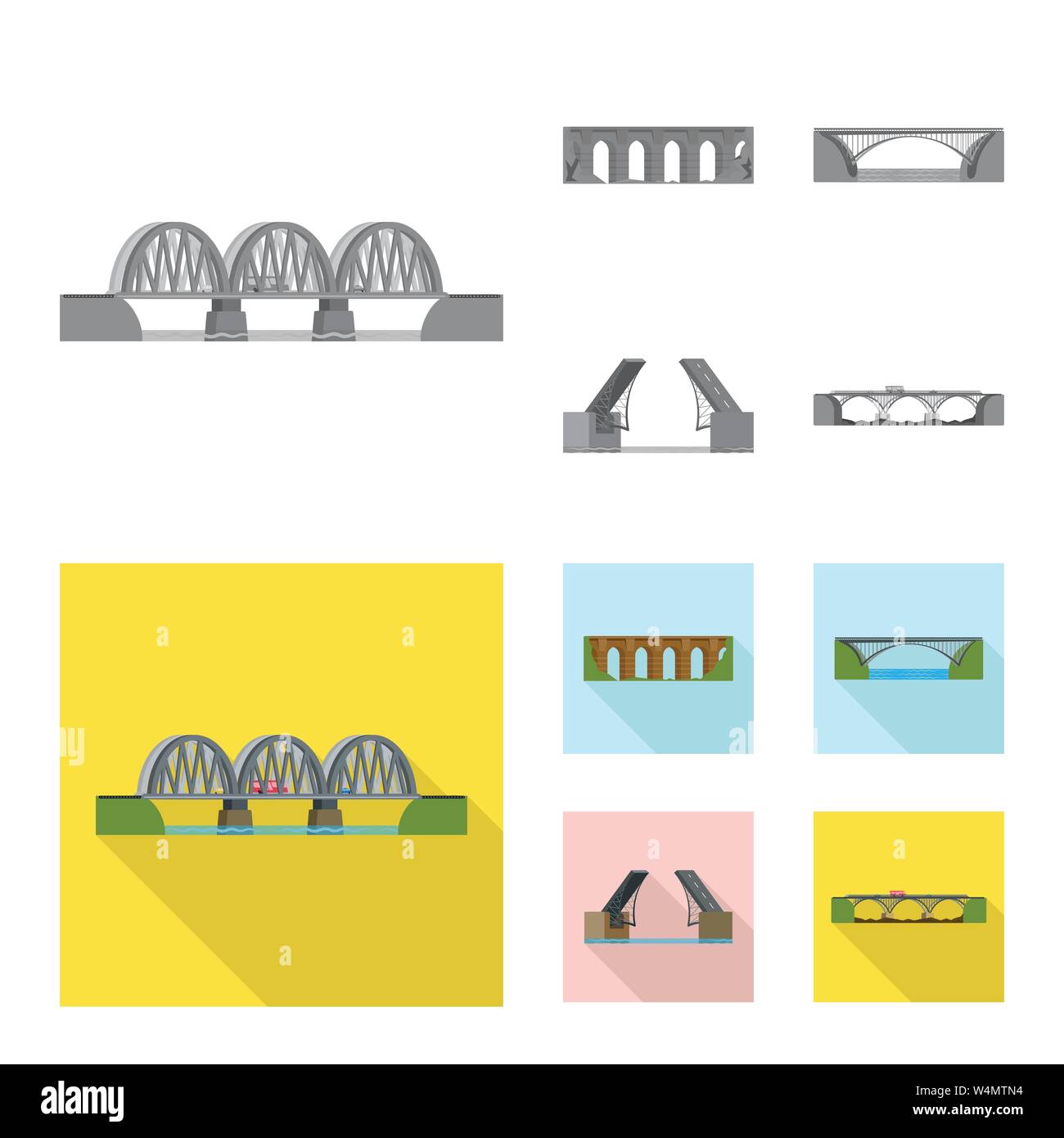 Vector illustration of connection and design symbol. Collection of ...