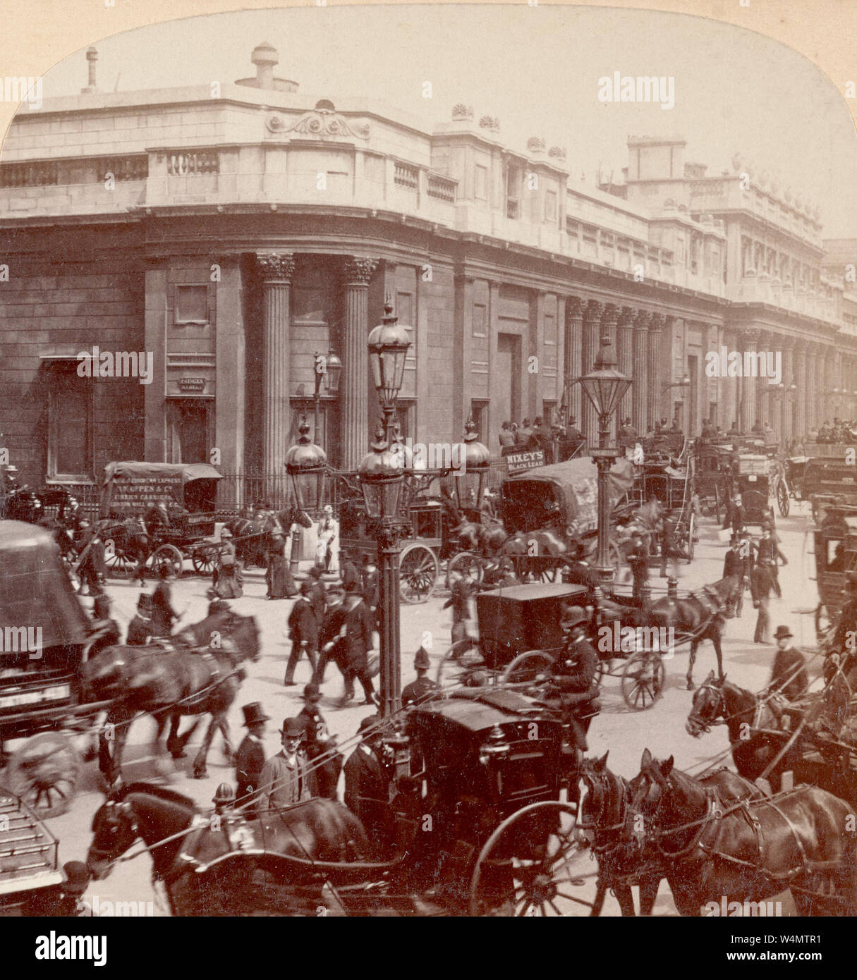 Bank of England, London, England. 1887 Stock Photo - Alamy