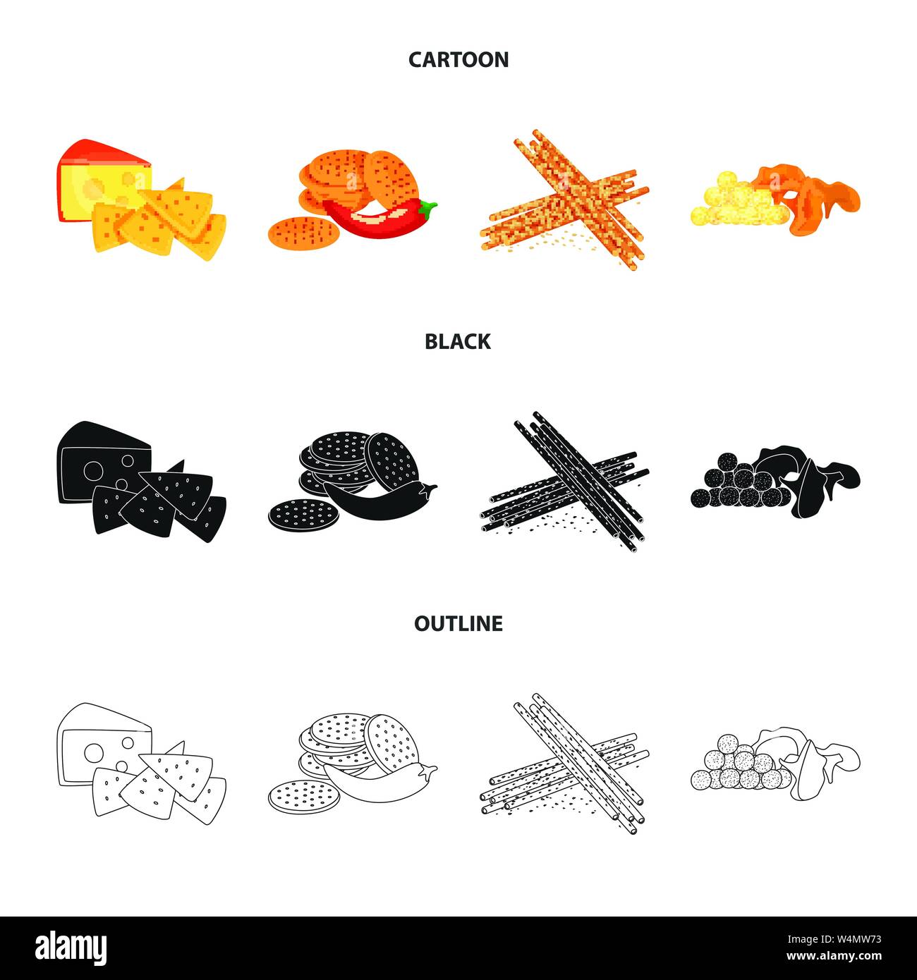 Vector design of taste and seasonin icon. Set of taste and organic ...