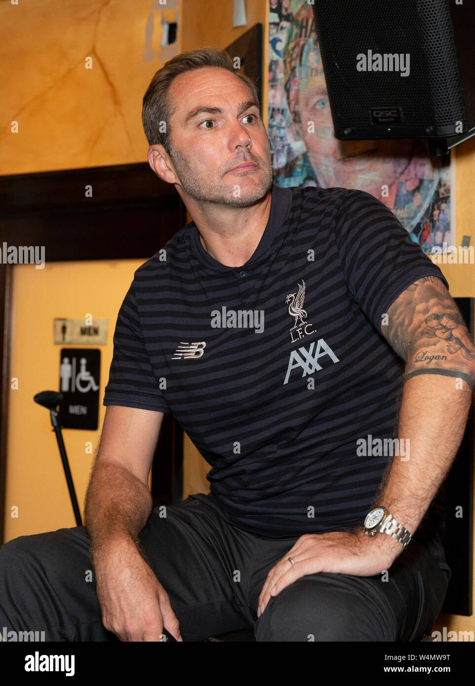 Liverpool legend Jason McAteer attends Liverpool FC Fan Event at ...