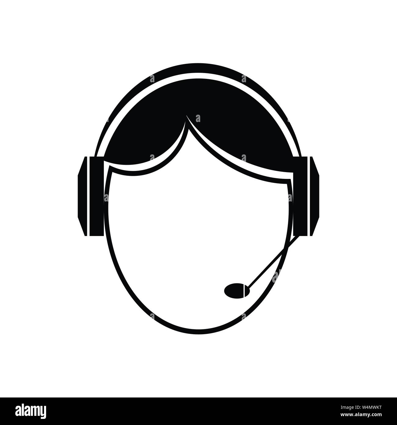 Call Center Help Customer Service. Support and Contact. Agent or Operator Avatar Stock Vector ...