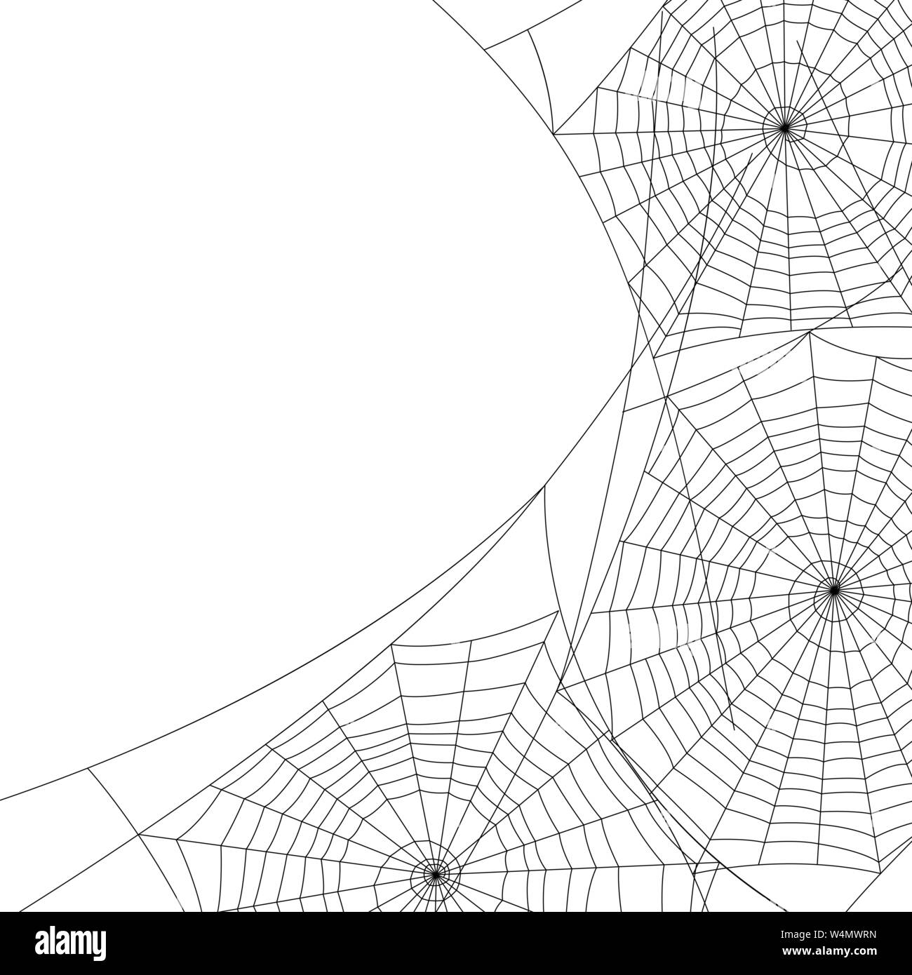 Spider web silhouette Halloween background Stock Vector Image & Art - Alamy