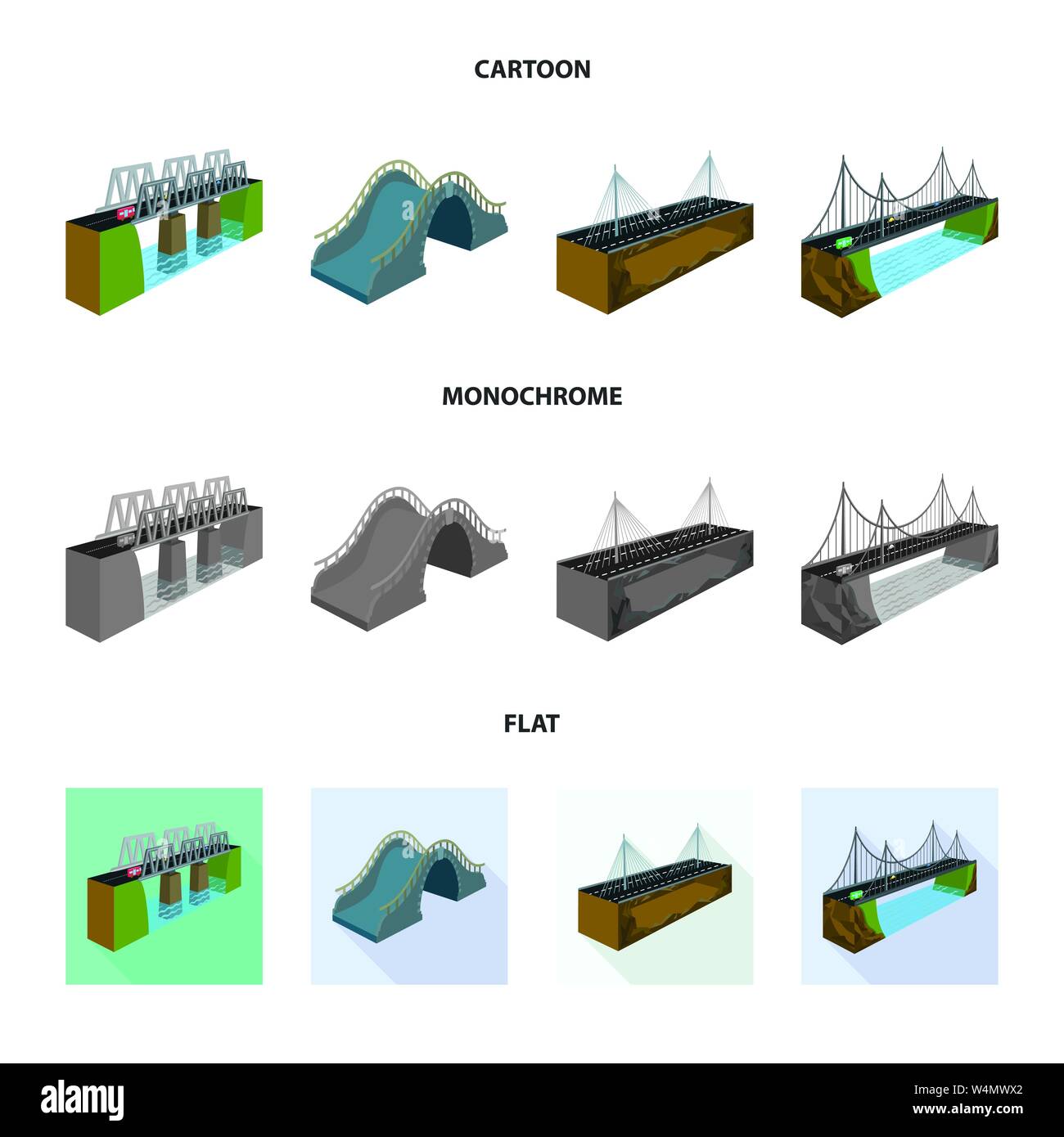 Vector illustration of connection and design logo. Set of connection ...
