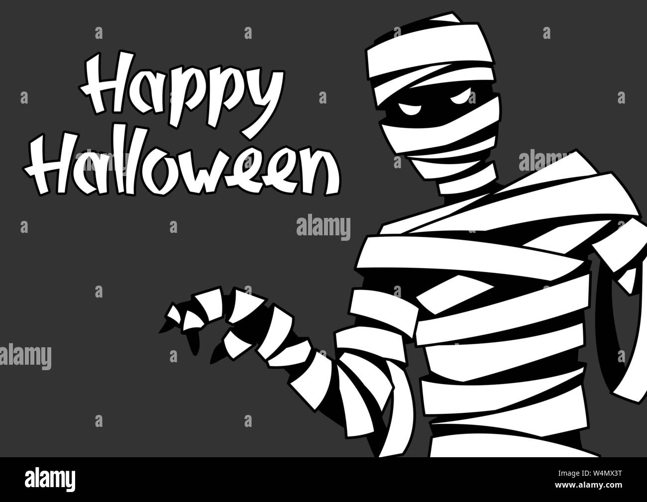 Happy halloween festival background Black and White Stock Photos ...