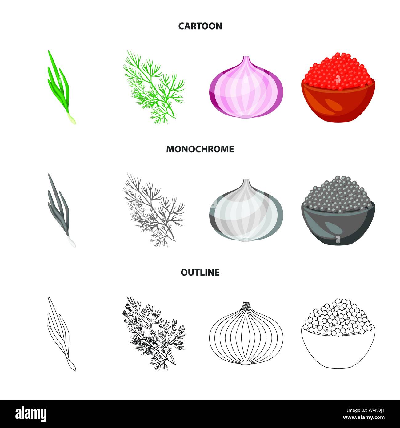 Vector design of taste and product sign. Collection of taste and ...