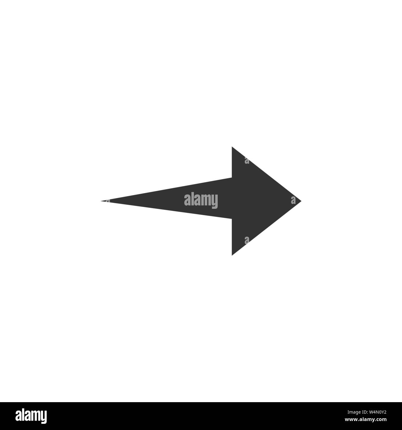 Vector illustration, flat design. Arrow forward icon Stock Vector Image ...