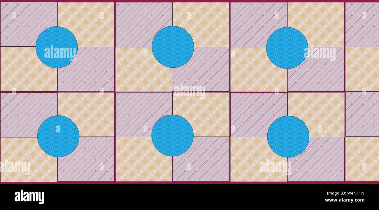 Illustration example of graphic design of square tile for kitchen ...