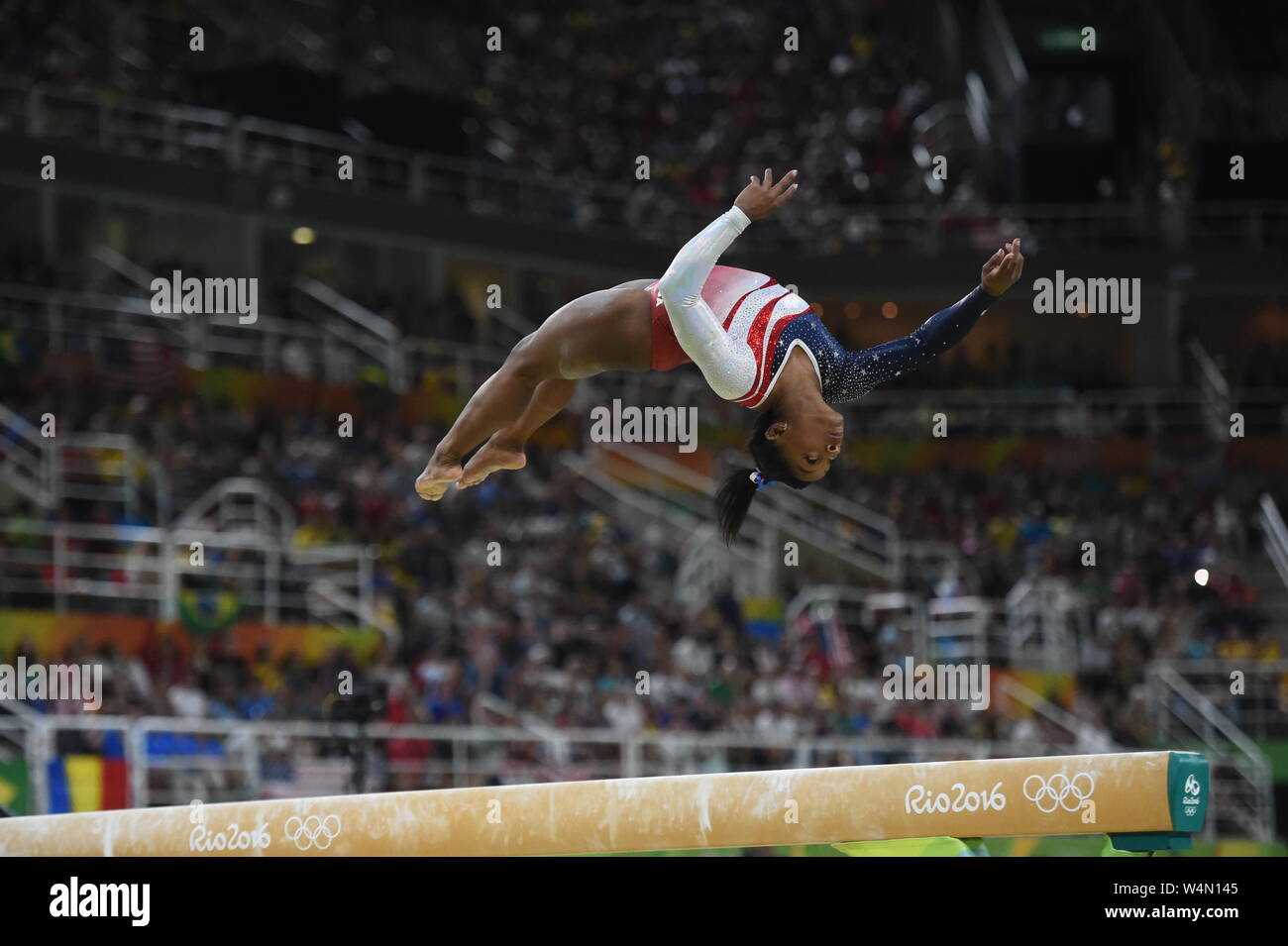 Rio de Janeiro - Brazil, August 10, 2016, USA athlete of artistic ...